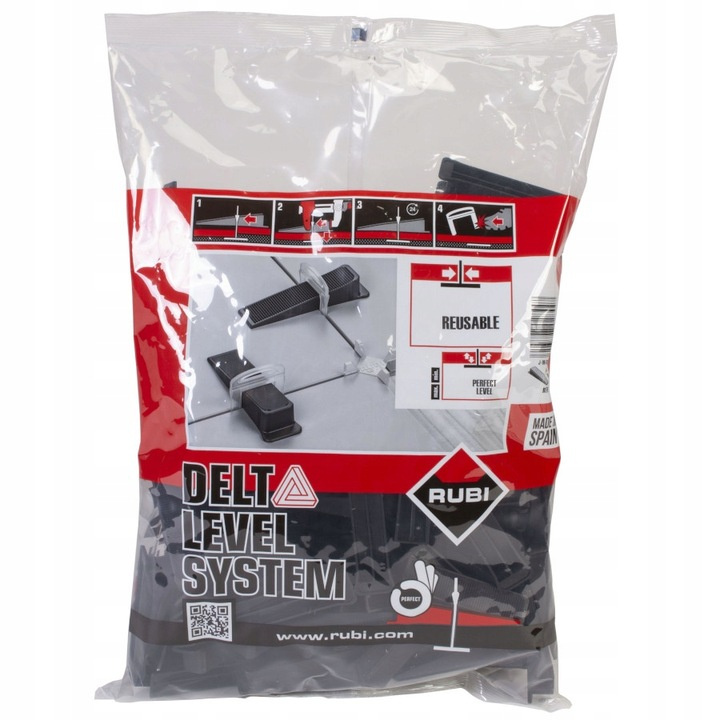 RUBI SYSTEM POZIOMOWANIA PŁYTEK KLINY 100 szt. | Sklep z ...